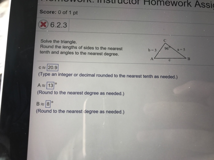 Solved Round the lengths of sides to the nearest tenth and | Chegg.com