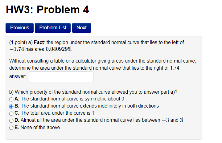 Solved HW3: Problem 4 Previous Problem List Next (1 point) | Chegg.com