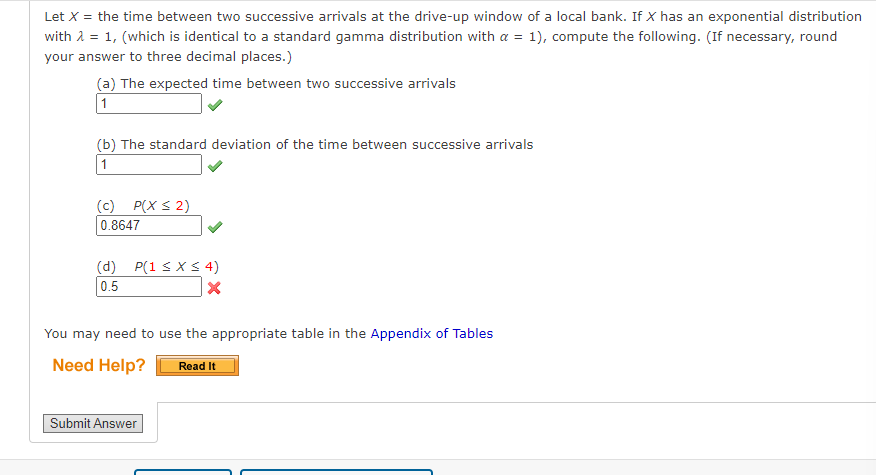 Solved Let X= the time between two successive arrivals at | Chegg.com