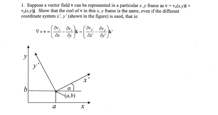 Solved 1. Suppose a vector field v can be represented in a | Chegg.com