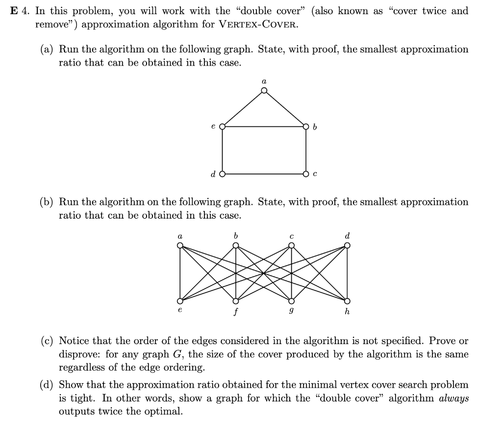 E 4. In this problem, you will work with the "double | Chegg.com