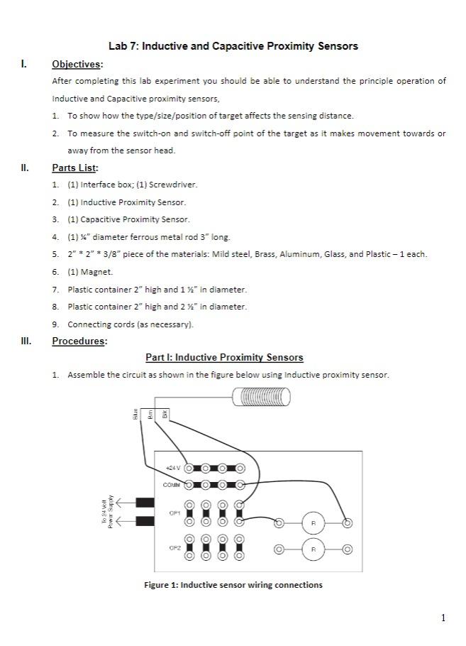 I. Objectives: After completing this lab experiment | Chegg.com