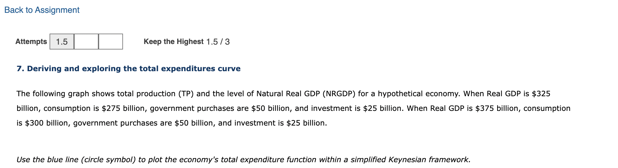 7. Deriving and exploring the total expenditures | Chegg.com