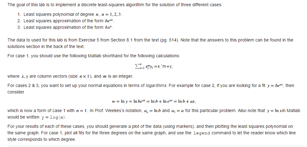 The Goal Of This Lab Is To Implement A Discrete