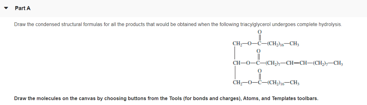 Solved Part A Draw the condensed structural formulas for all | Chegg.com