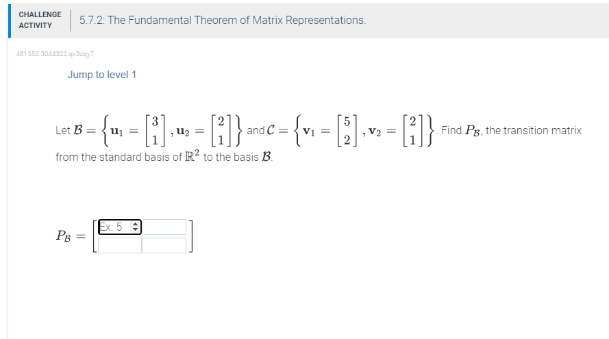 Solved 5.7.2: The Fundamental Theorem of Matrix | Chegg.com