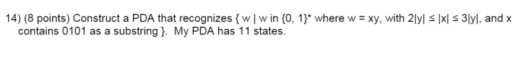 Solved Construct PDA using JFLAP or list all transitions | Chegg.com