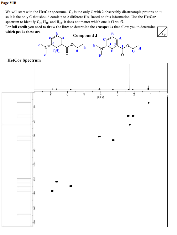 Solved Page VIB We will start with the HetCor spectrum. Cp | Chegg.com