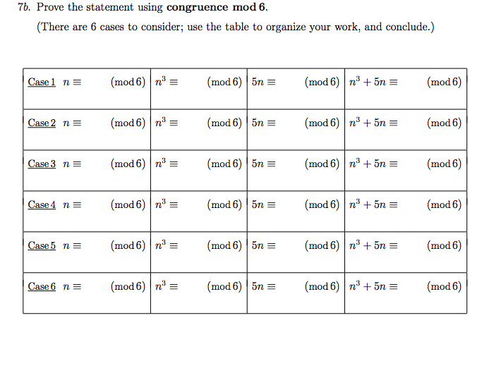 Solved 7.(22 pts) Consider the statement: For each n e Z+, n | Chegg.com