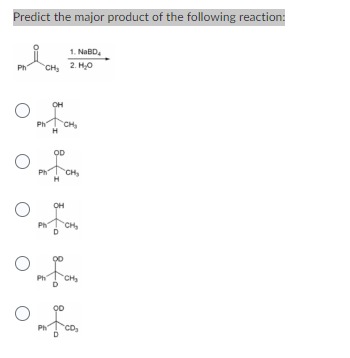 Solved Predict the major product of the following reaction: | Chegg.com