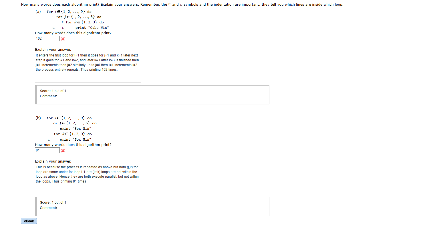Solved symbols and the indentation are important: they tell | Chegg.com