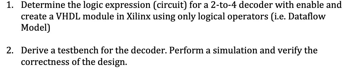 Solved 1. Determine the logic expression (circuit) for a | Chegg.com