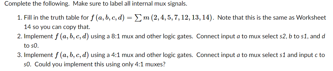 Solved Complete the following. Make sure to label all | Chegg.com