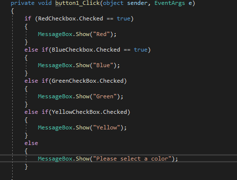 Solved C# windows form, How do I change to switch statement | Chegg.com