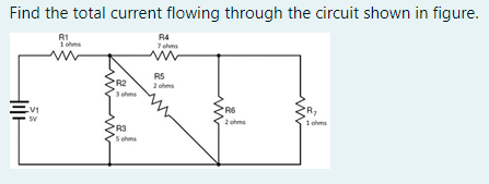 Solved Find the total current flowing through the circuit | Chegg.com