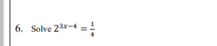 Solved 6. Solve 23x-+ = | Chegg.com
