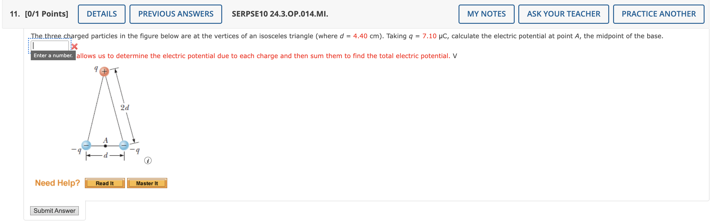 Solved 3 Enter a number. allows us to determine the electric | Chegg.com