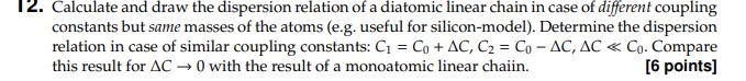 Solved Calculate and draw the dispersion relation of a | Chegg.com
