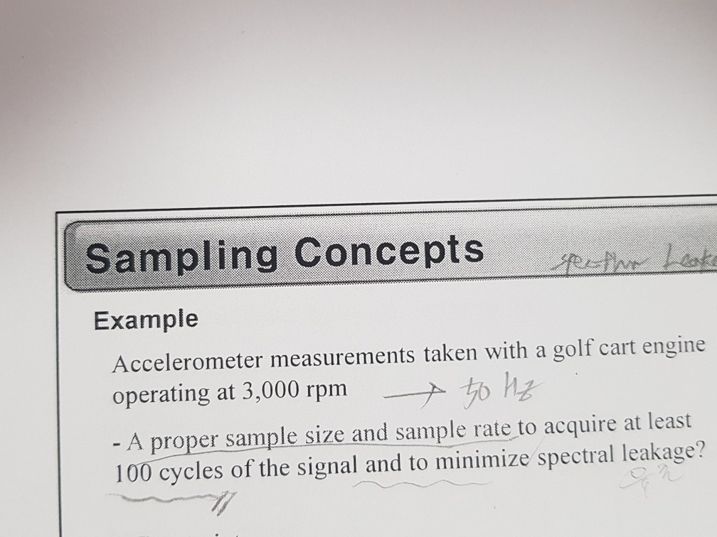 Sampling Concepts Example Accelerometer measurements | Chegg.com