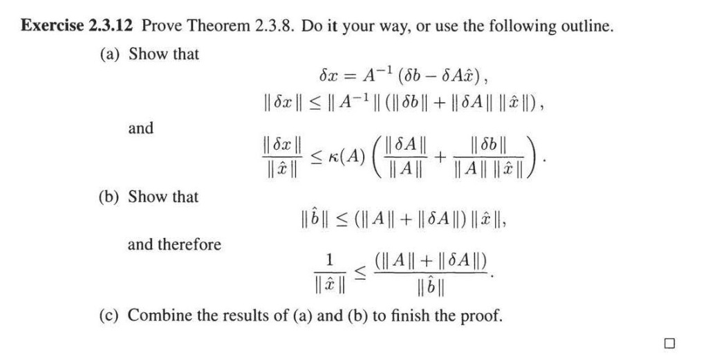 Solved Exercise 2.3.12 Prove Theorem 2.3.8. Do it your way, | Chegg.com