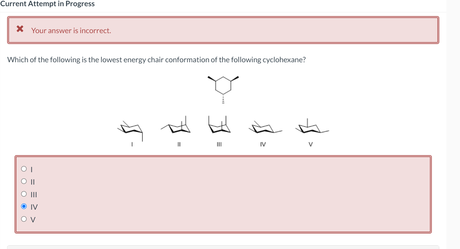 Solved Which of the following is the lowest energy chair | Chegg.com