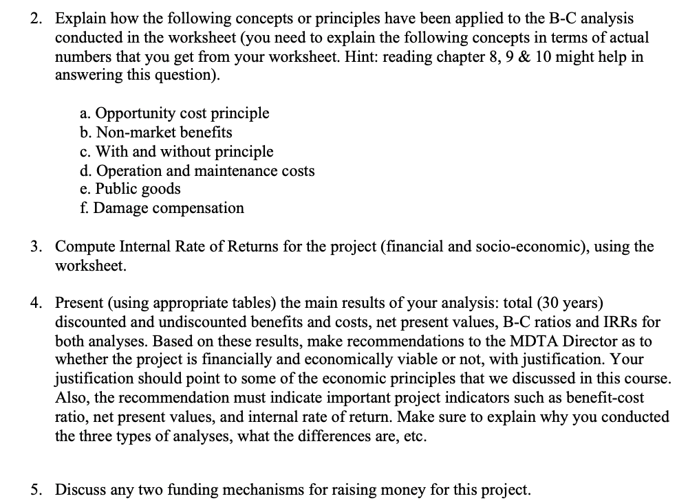 2. Explain how the following concepts or principles | Chegg.com