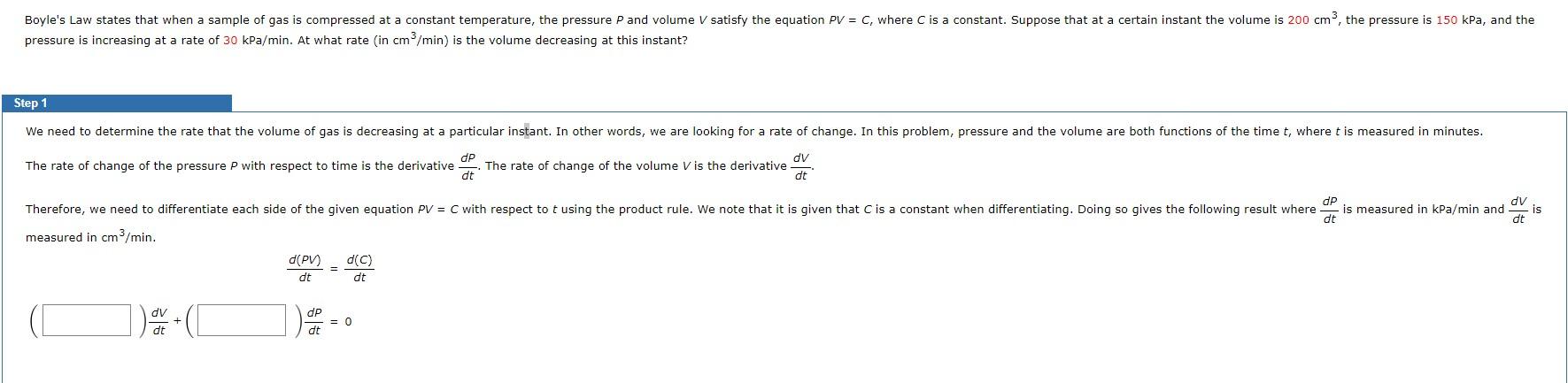 Solved pressure is increasing at a rate of 30kPa/min. At | Chegg.com