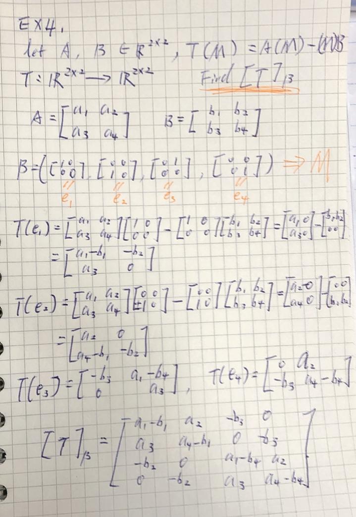 Solved what is matrix [T]B? For this ex4, | Chegg.com