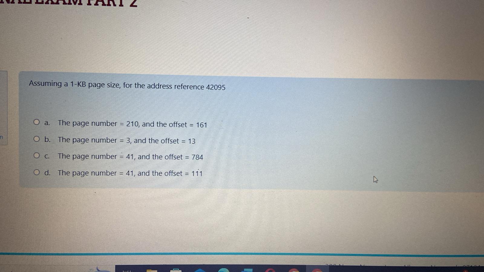 Solved Assuming a 1-KB page size, for the address reference | Chegg.com
