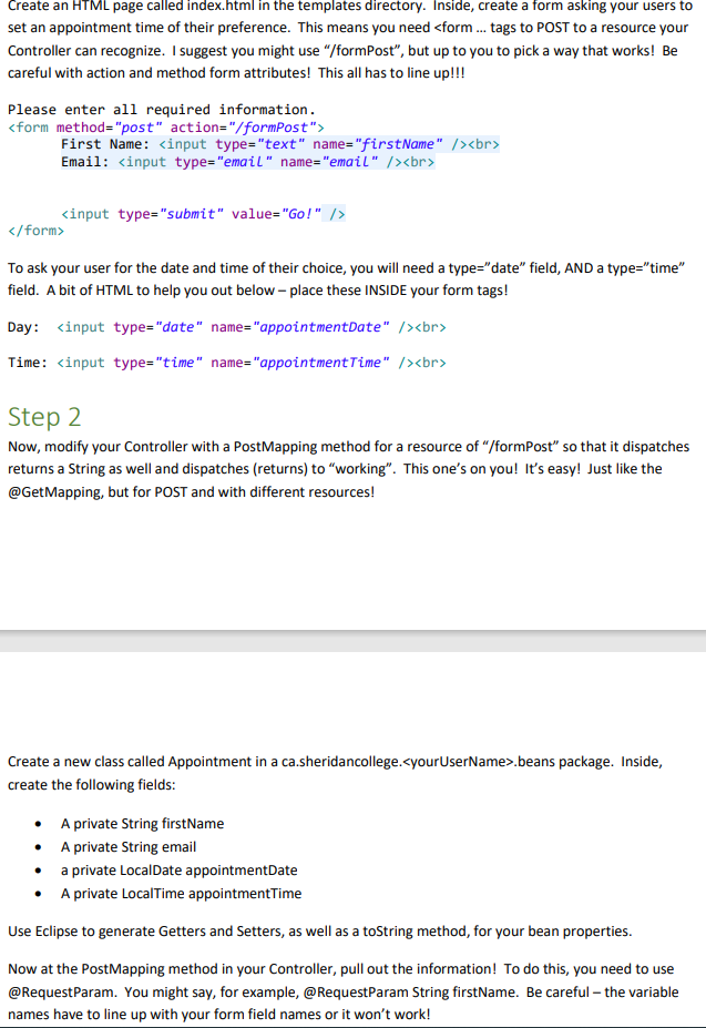 Step 1 please fill out according to information below | Chegg.com