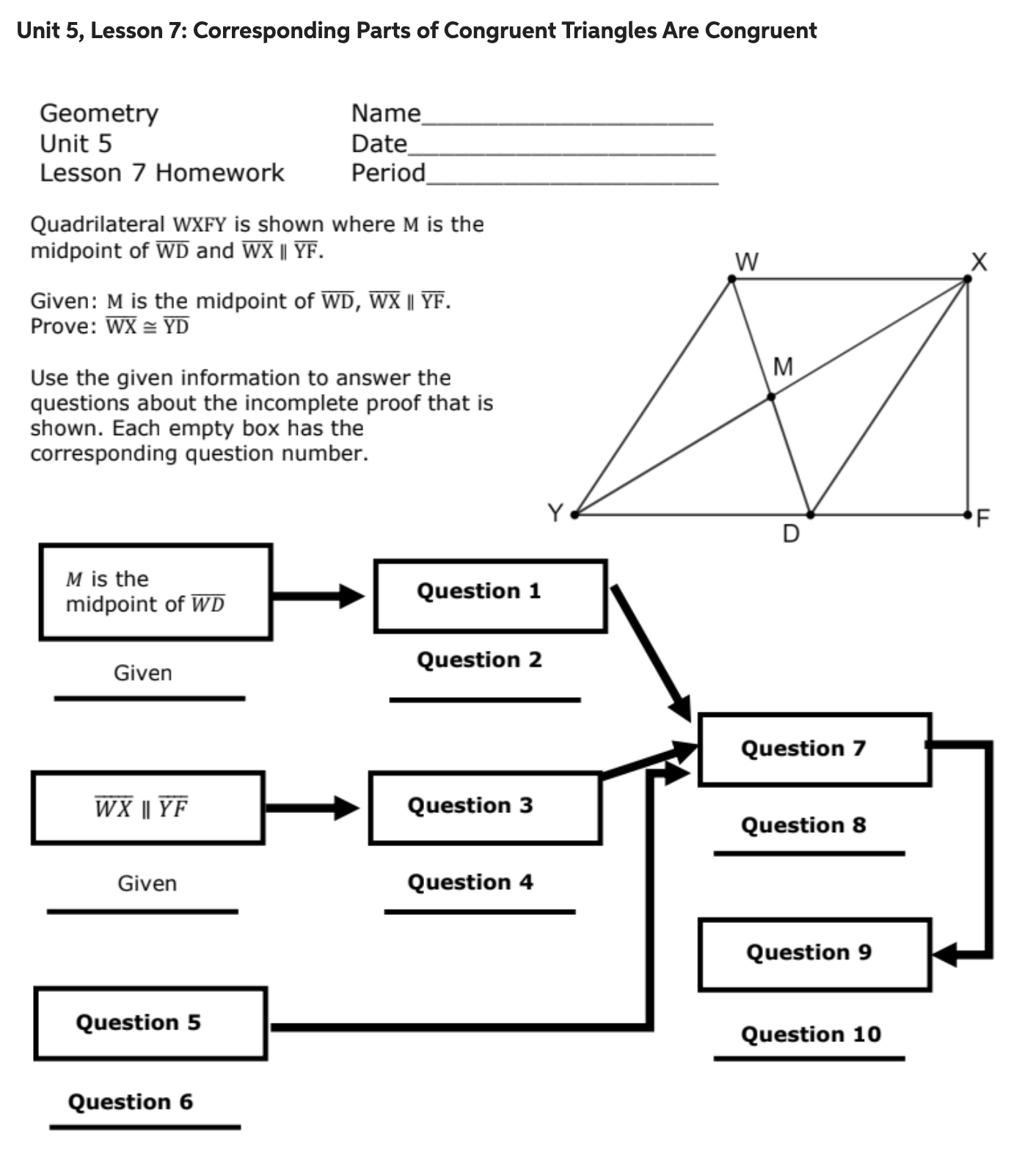 Solved Unit 5, Lesson 7: Corresponding Parts of Congruent | Chegg.com