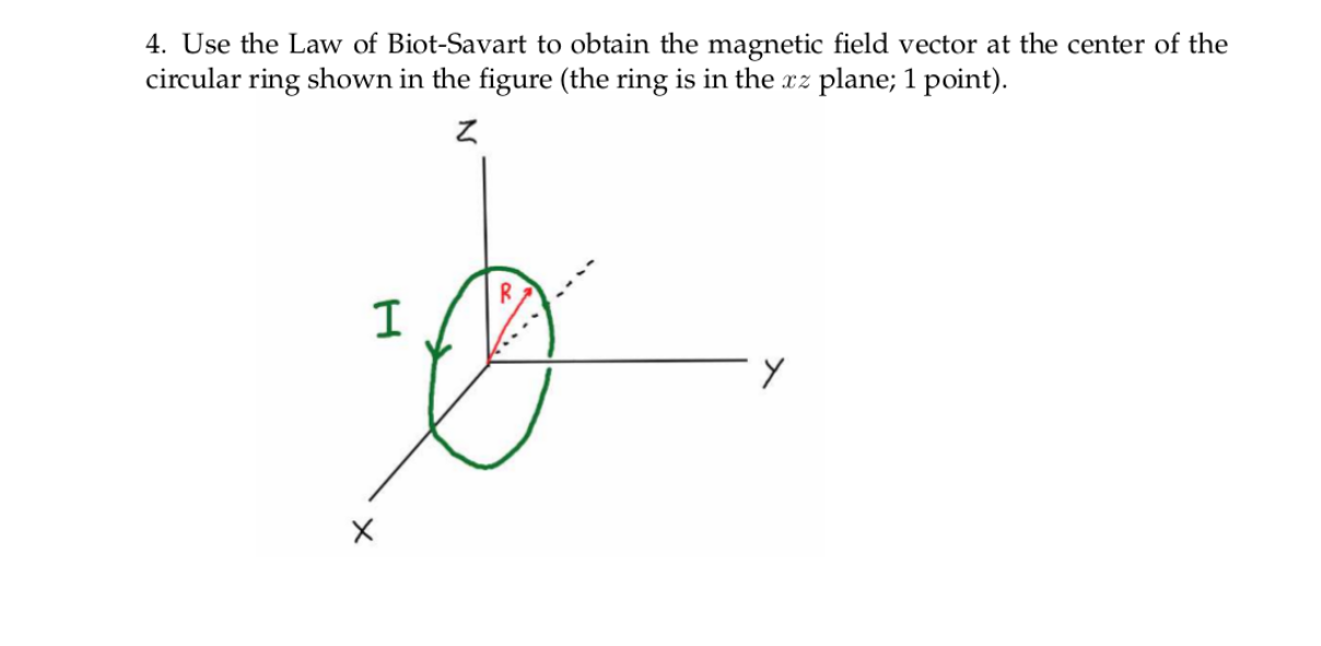 Solved 4. Use the Law of Biot-Savart to obtain the magnetic | Chegg.com