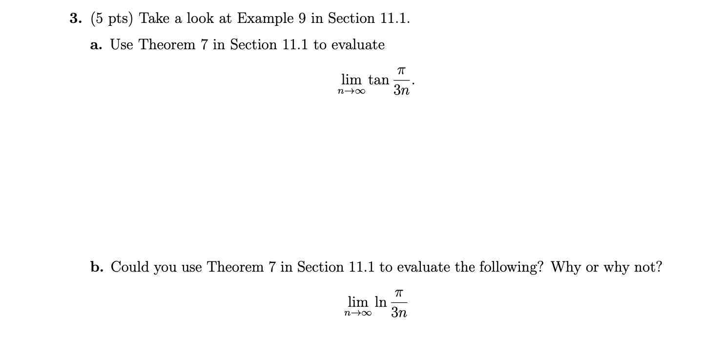 Solved 7 Theorem If lim an = L and the function f is | Chegg.com
