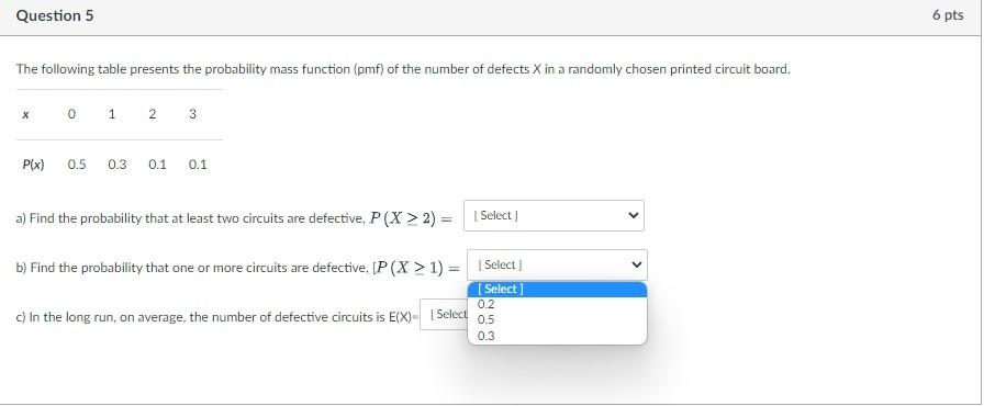 Solved The following table presents the probability mass | Chegg.com