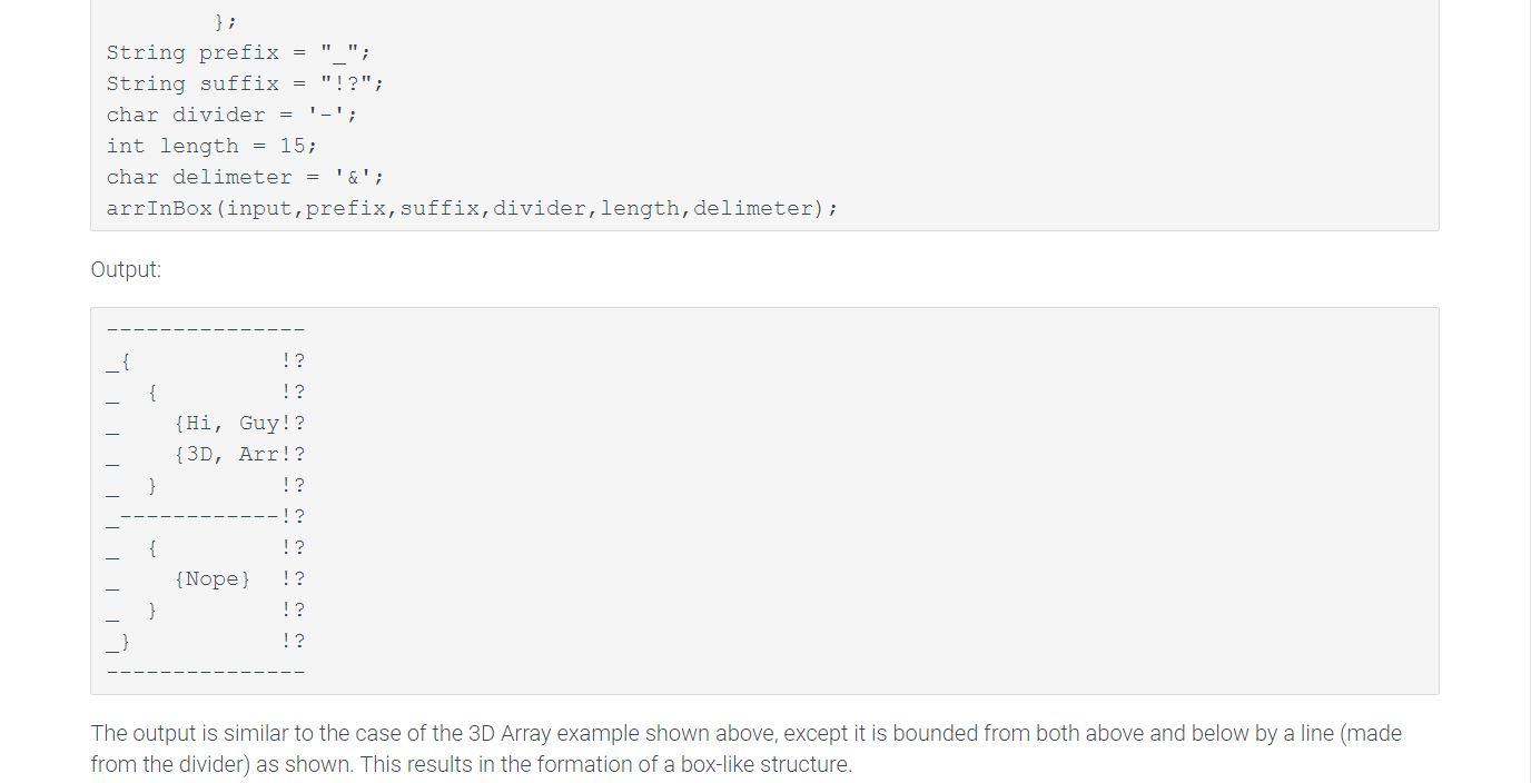 Solved 12.12 ∗∗∗zyLab: Boxing and Nesting Arrays Boxing and | Chegg.com