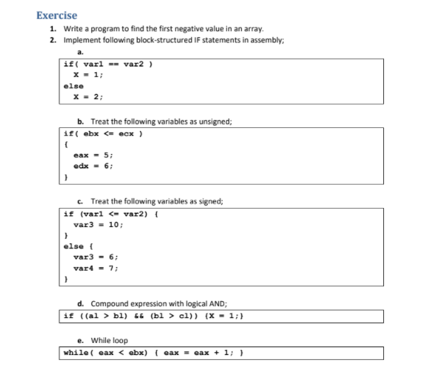 We have to write a codes in visual studio asm file | Chegg.com