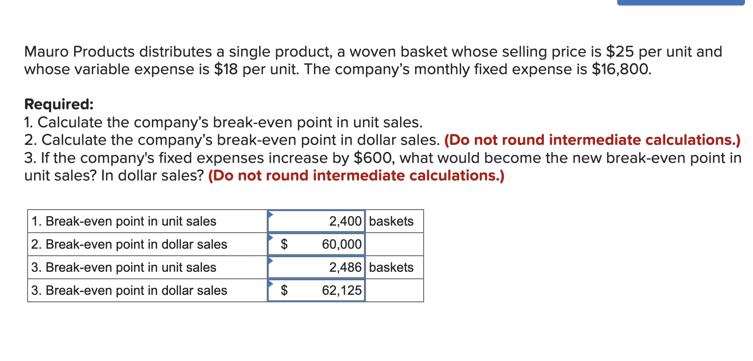 Solved Mauro Products distributes a single product, a woven | Chegg.com