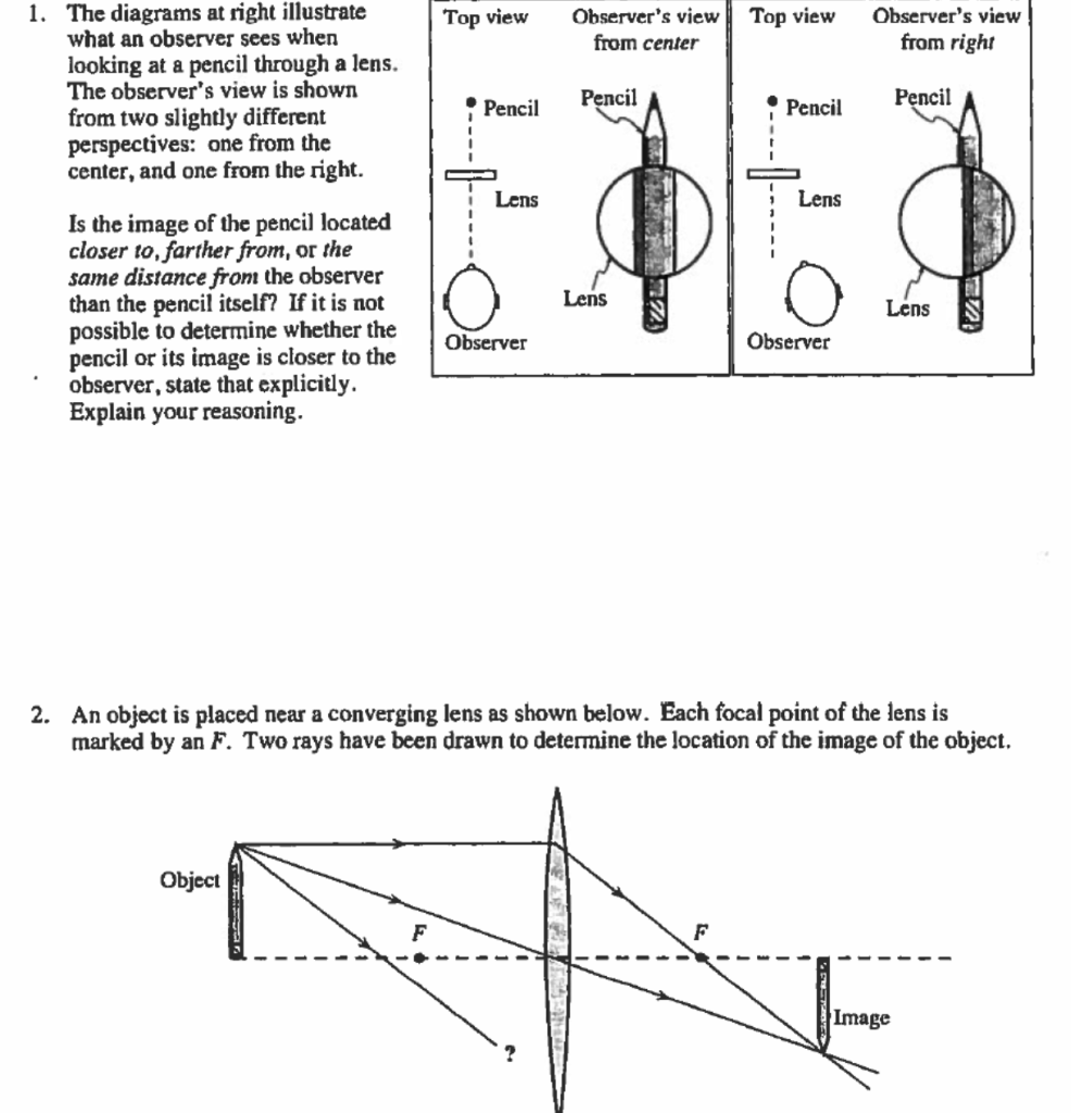 Solved Top view Observer's view from center Top view | Chegg.com