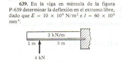 Solved 639. En la viga en ménsula de la figura P-639 | Chegg.com
