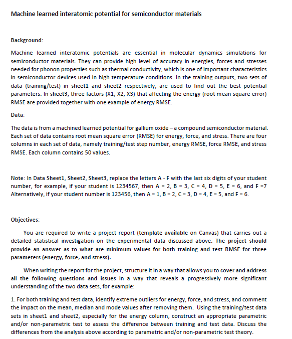 Solved Machine learned interatomic potential for | Chegg.com