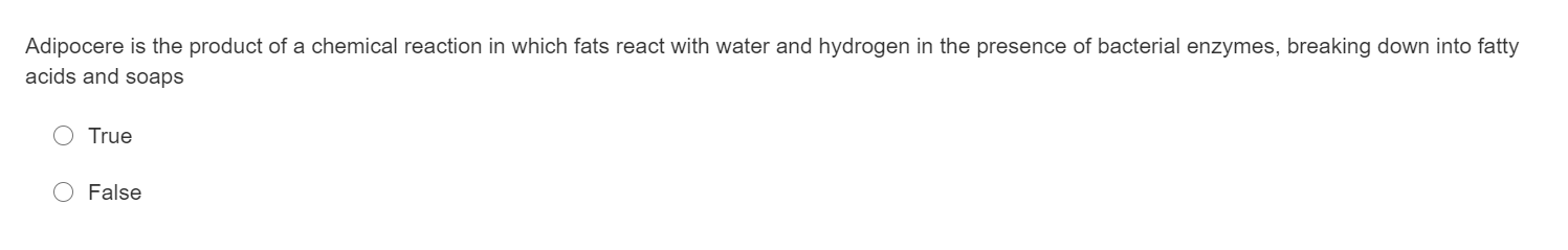 Solved After a body has died, the chemical reaction | Chegg.com