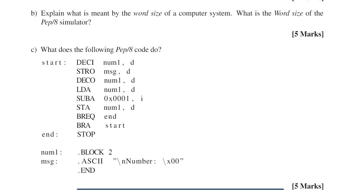 Solved b) Explain what is meant by the word size of a | Chegg.com