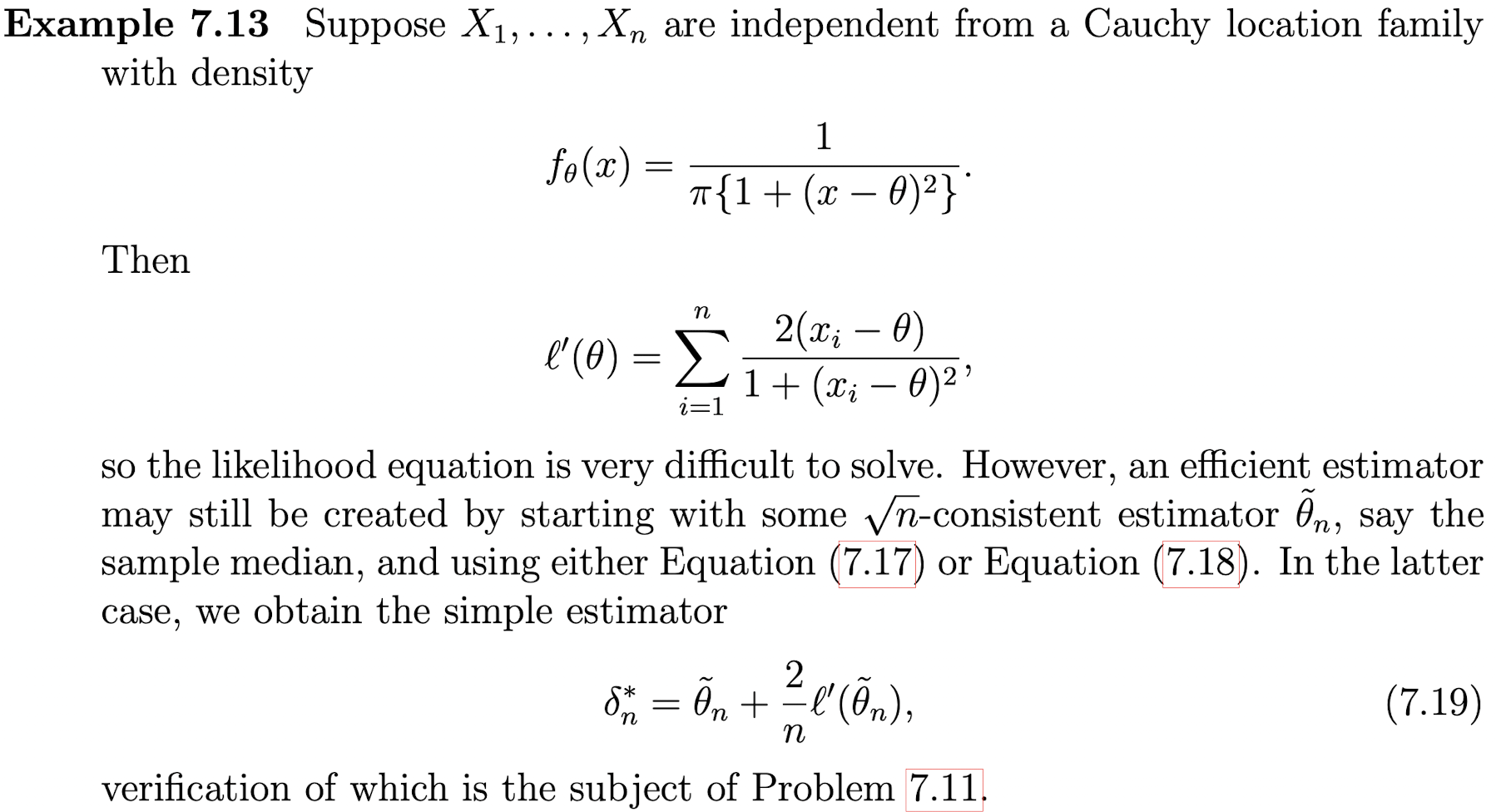 Solved Exercise 7.11 If fθ(x) forms a location family, so | Chegg.com