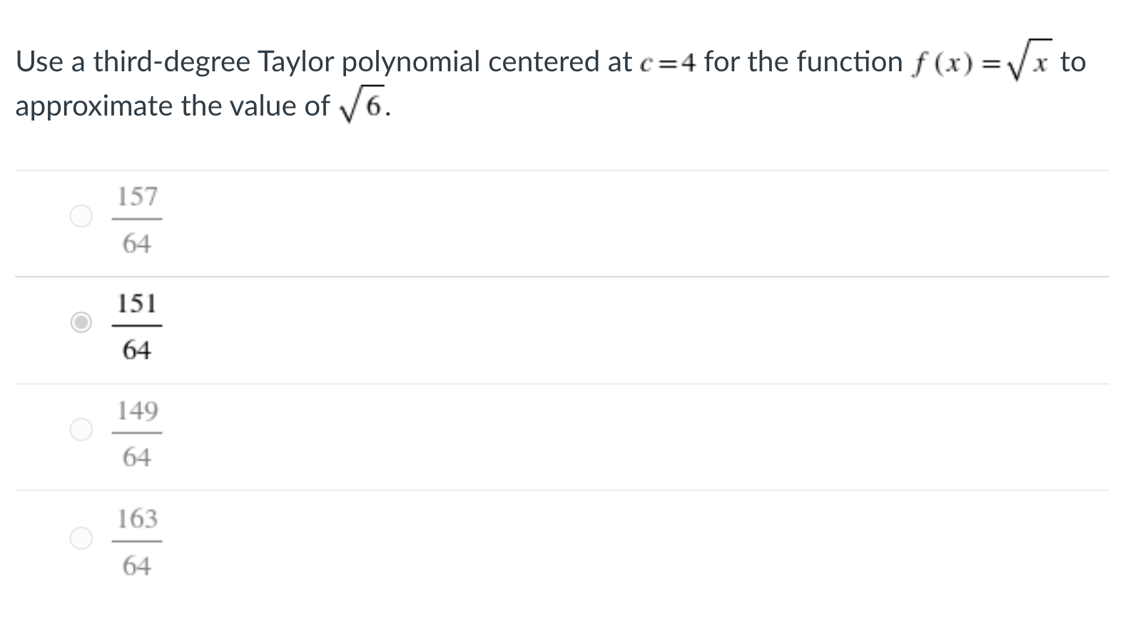 Solved Use a third-degree Taylor polynomial centered at c=4 | Chegg.com