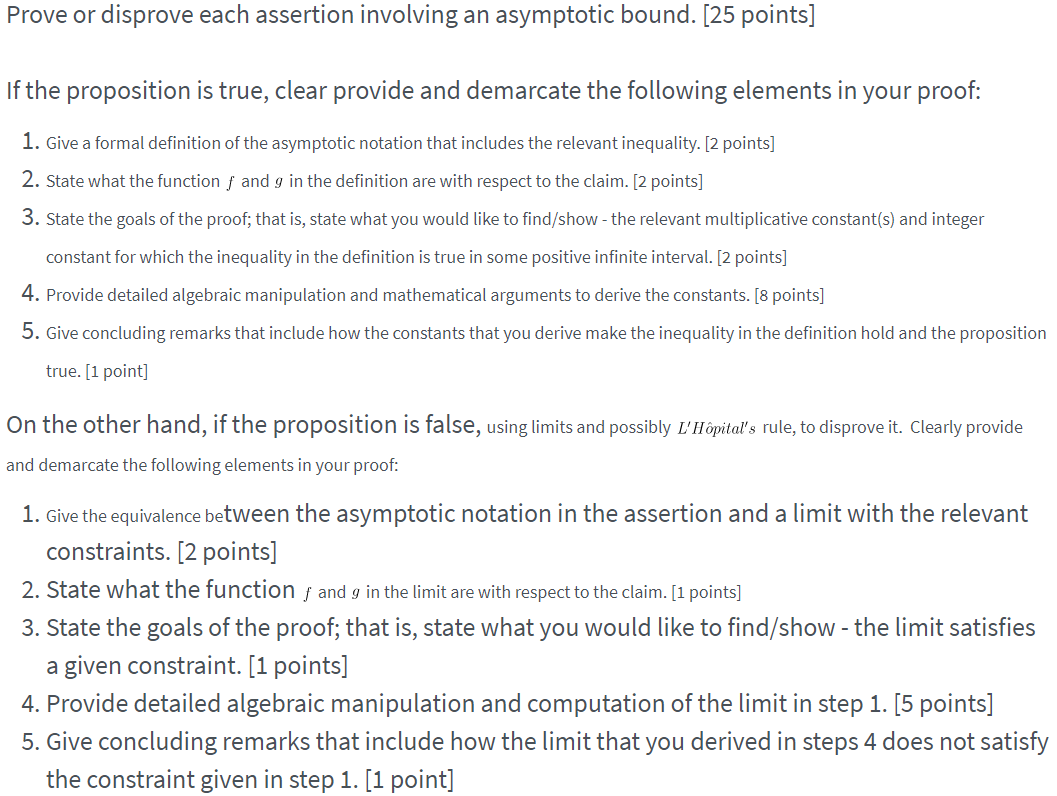 Solved A. Prove or disprove that 5nvign e llimign). B. Prove | Chegg.com