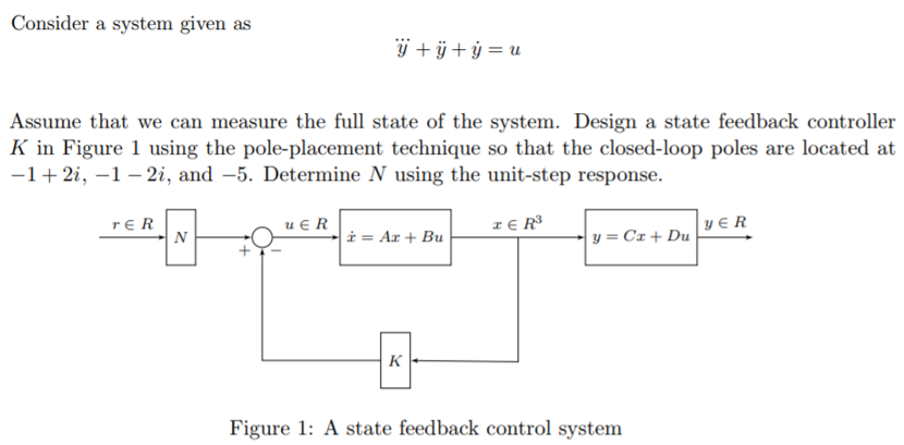 Solved Consider a system given as Assume that we can measure | Chegg.com