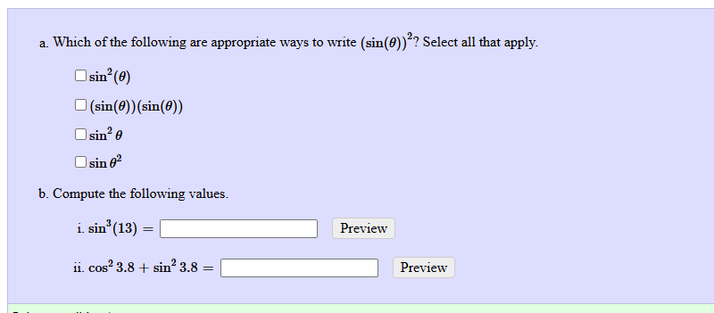 Solved a. ﻿Which of ﻿the following are appropriate ways to | Chegg.com