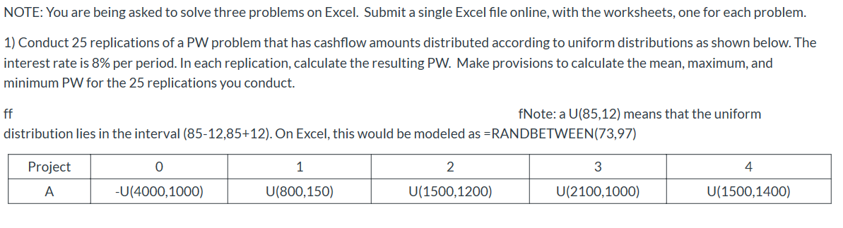 Solved NOTE: You are being asked to solve three problems on | Chegg.com