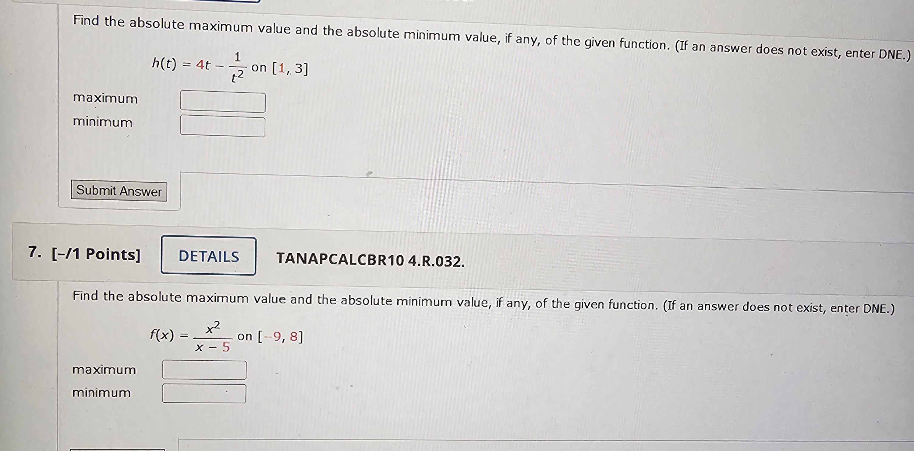 Solved Find the absolute maximum value and the absolute | Chegg.com Solved Find the absolute maximum value and the absolute | Chegg.com