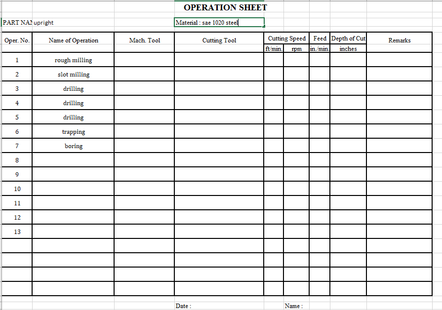 Solved Show step by step manufacturing of bearing block | Chegg.com